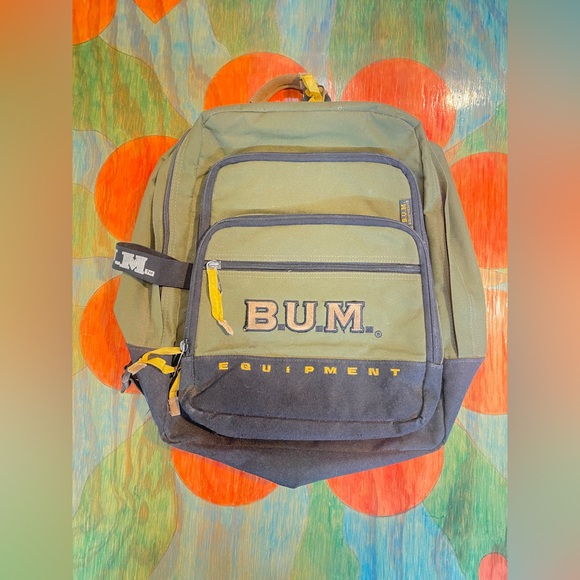 B.U.M. Equipment | Accessories | Vintage Bum Equipment Backpack Olive ...